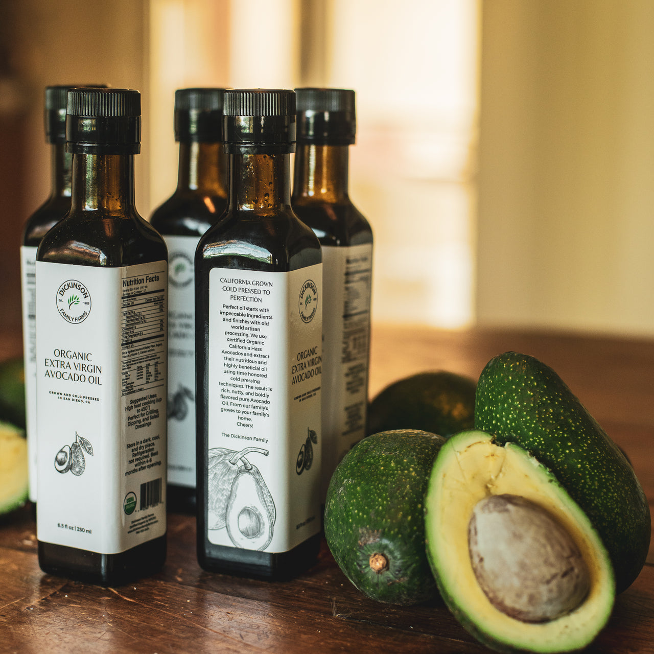 Organic Extra Virgin Avocado Oil – Dickinson Family Farms