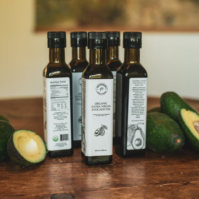 Organic Extra Virgin Avocado Oil – Dickinson Family Farms