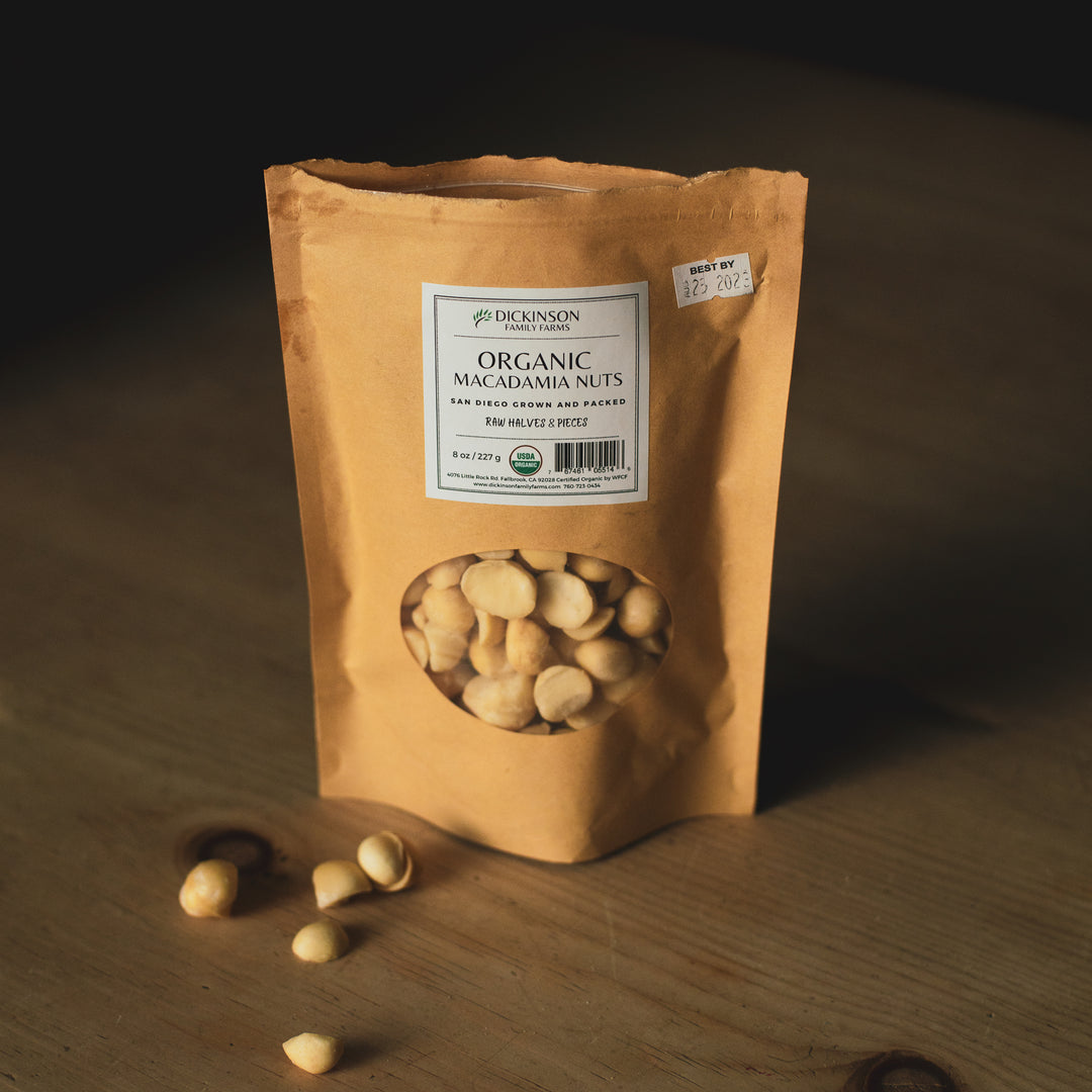 Organic Raw Macadamia Nuts – Dickinson Family Farms